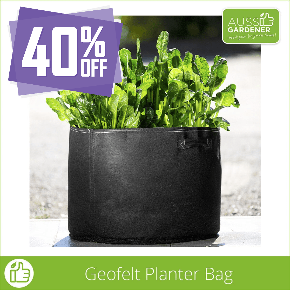 Grow Bags - Buy Built-Tough Geofelt Vegetable Grow Bags — Aussie Gardener