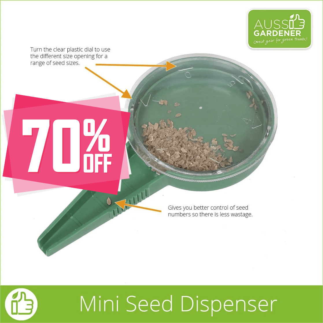 Seed Dispensers - Buy an Adjustable Seed Dropper Online — Aussie Gardener