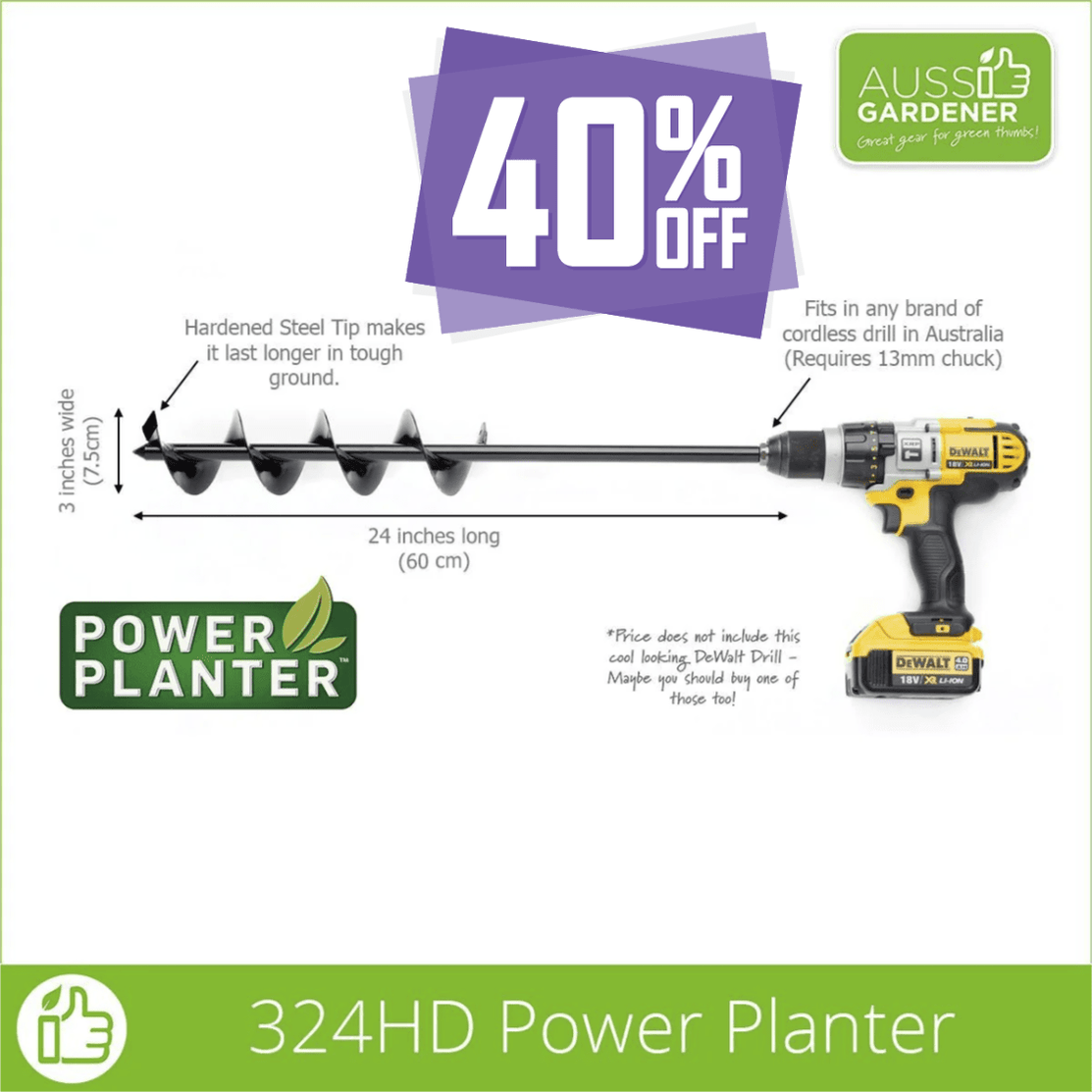 Power Planter 324HD (Genuine USA made) — Aussie Gardener