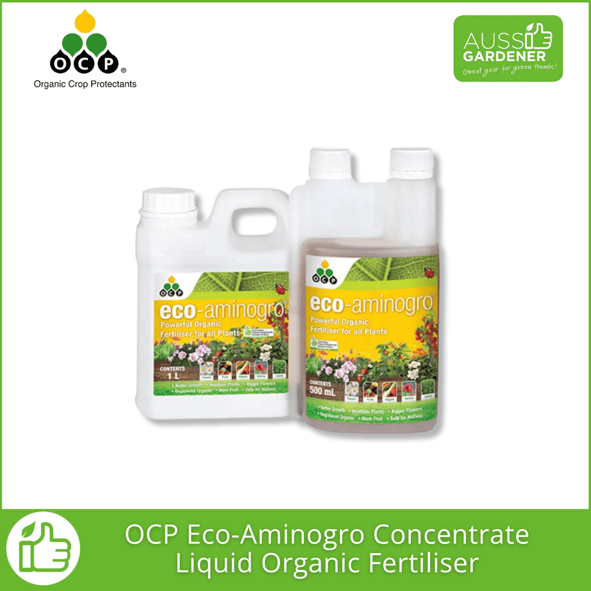 OCP Eco-Aminogro Concentrate – Organic Liquid Fertiliser for Strong Pl — Aussie Gardener