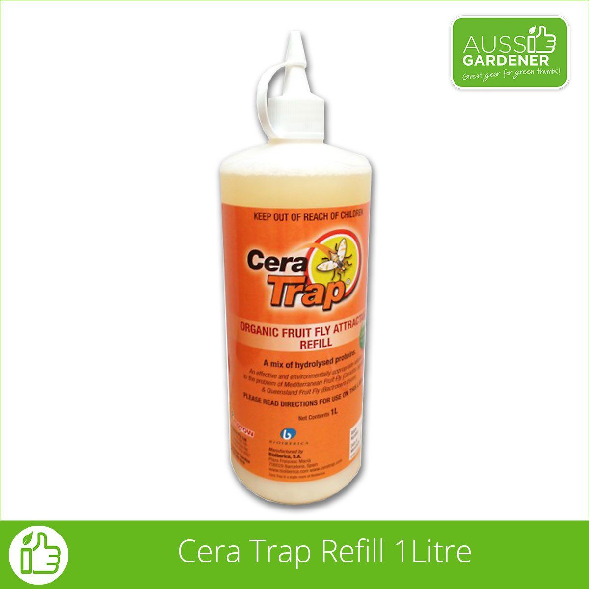 Organic Fruit Fly Trap Refill Amgrow Cera Trap 1L — Aussie Gardener