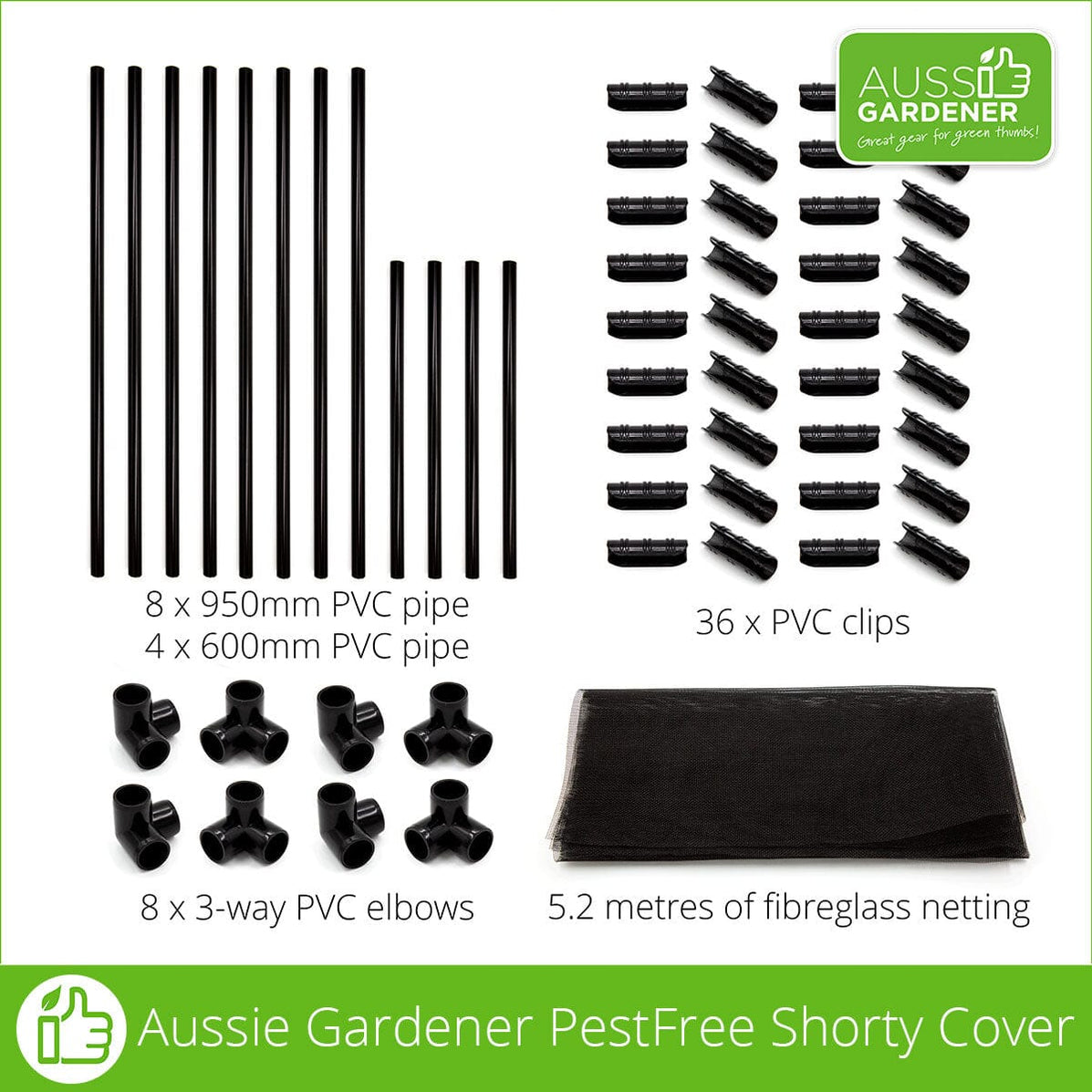 Aussie Gardener PestFree Shorty Cover - Insect protection net for ...