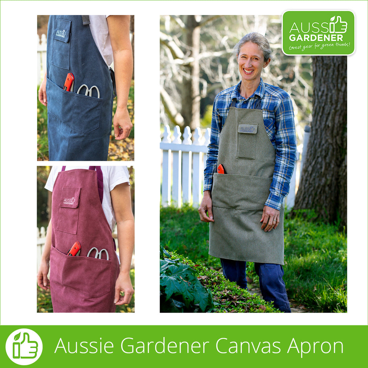 Gardening Aprons - Protect Your Clothes with a Durable Canvas Apron ...